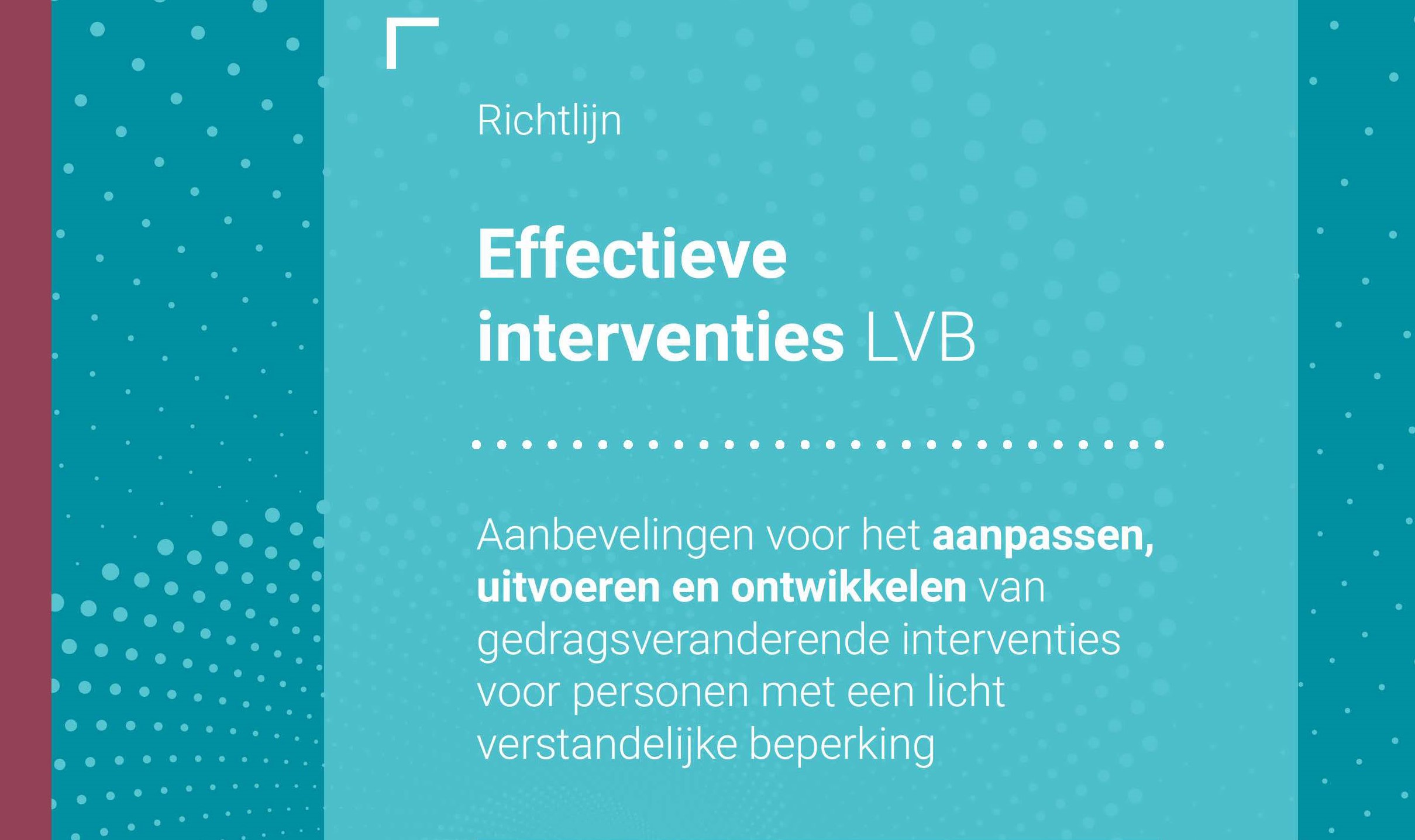 Richtlijn Effectieve Interventies LVB | LVB in het sociaal domein | 1Sociaaldomein.nl